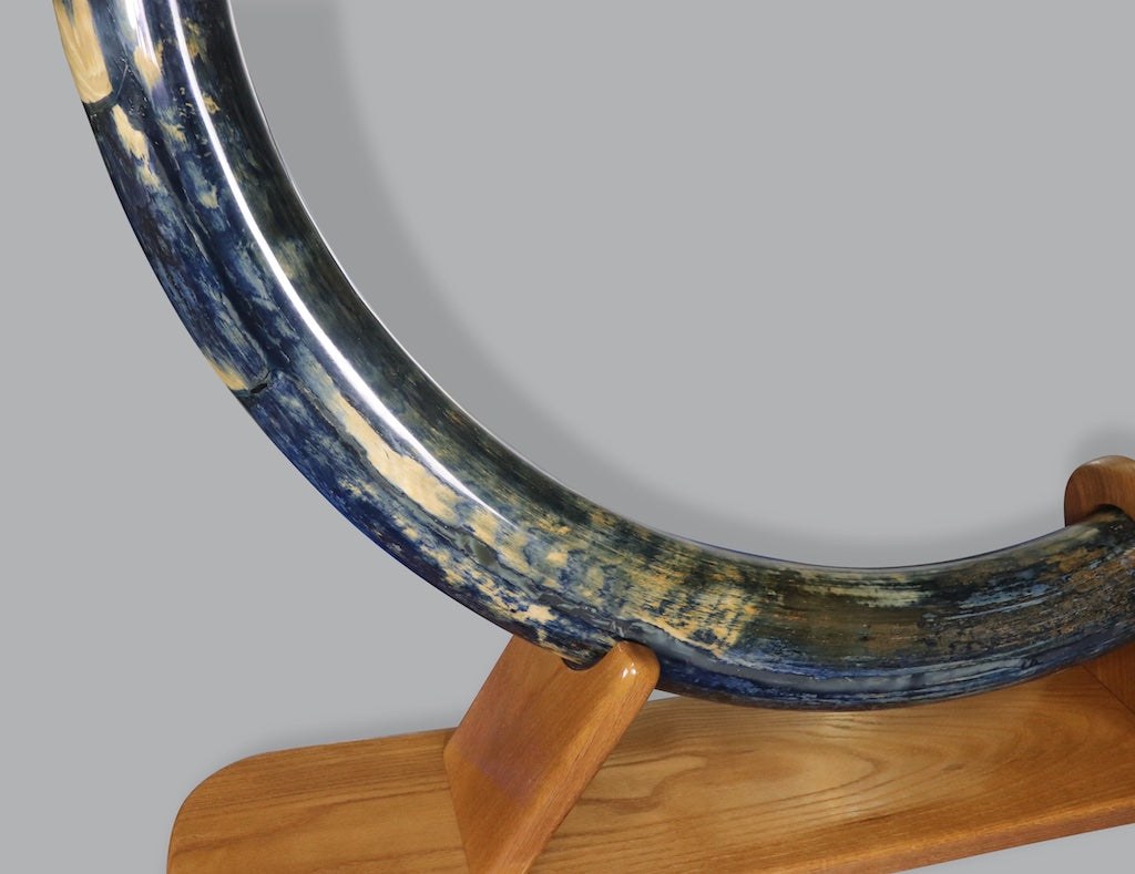 Huge Blue Mammoth Tusk For Sale - Alaska, 119 lbs. - Rare Vivianite ...